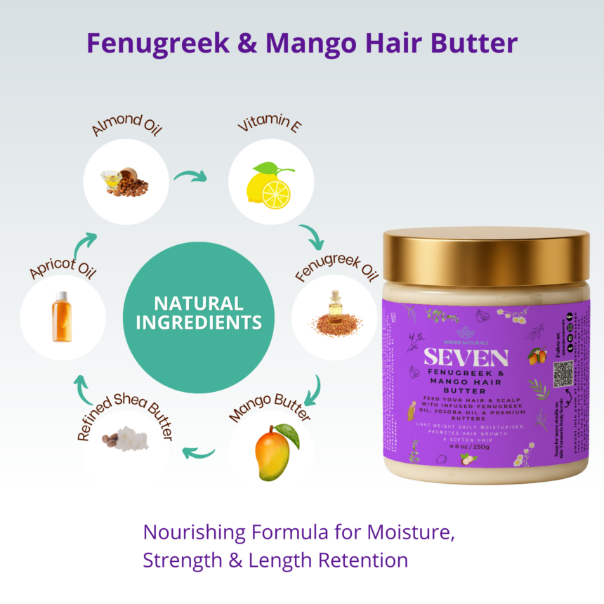 Fenugreek Mango Hair Growth Butter - Kinder Naturals